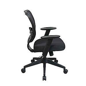 SPACE Air Grid Mid-Back Swivel Chair, Black, 20-1/2 x 19-1/2 x 42h