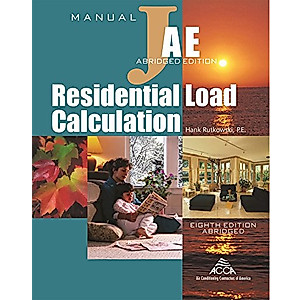 Residential Load Calculation Manual J®, Abridged Edition