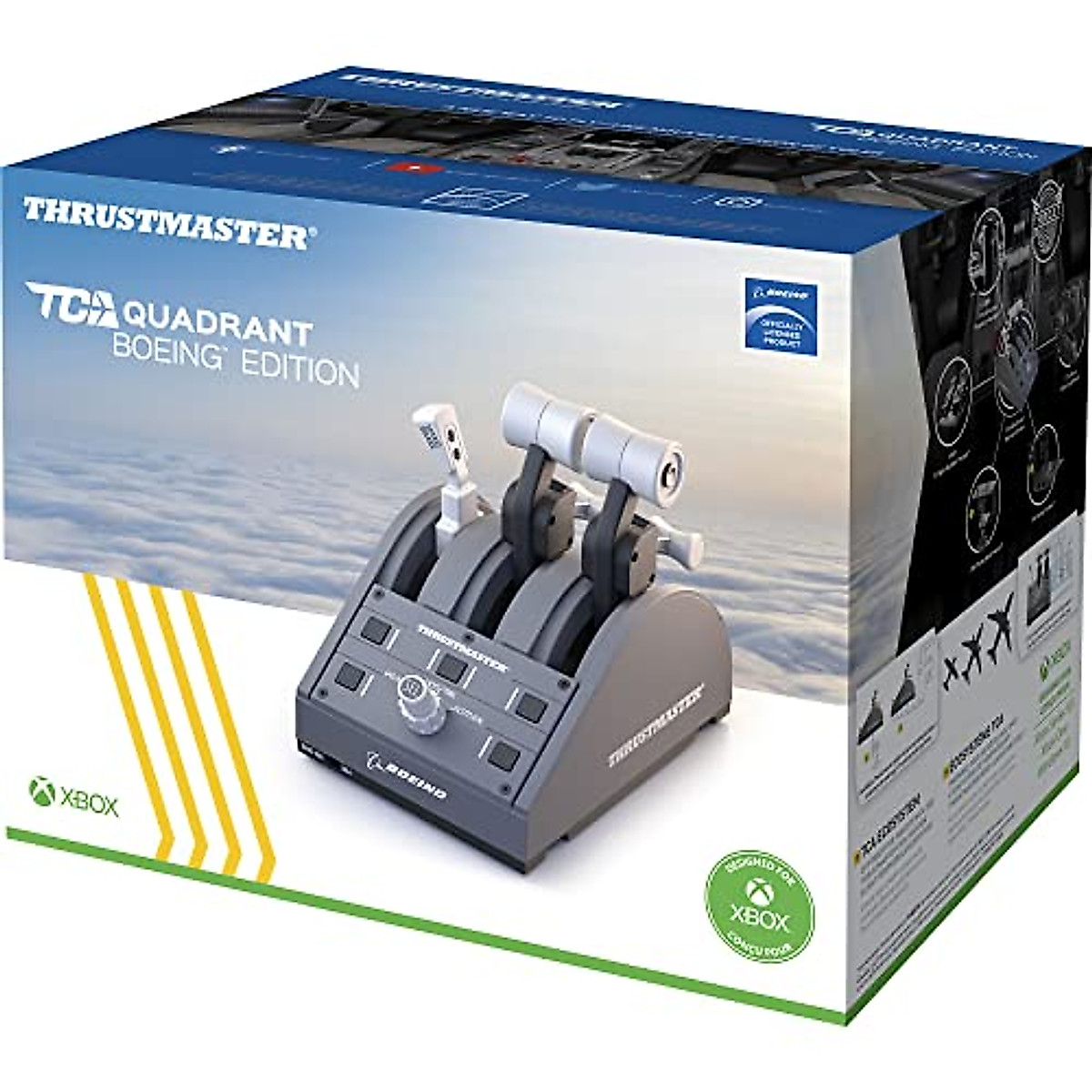 Thrustmaster TCA QUADRANT Boeing X Box Series et PC double manette des gaz - Att Grey USB Joystick PC, Xbox, Xbox One X, Xbox Series S