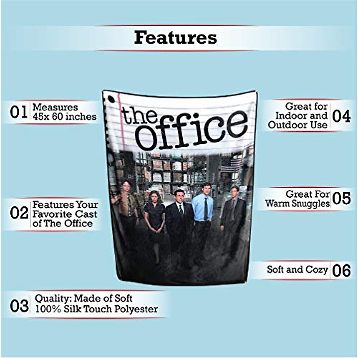 The Office Fleece Softest Throw Blanket