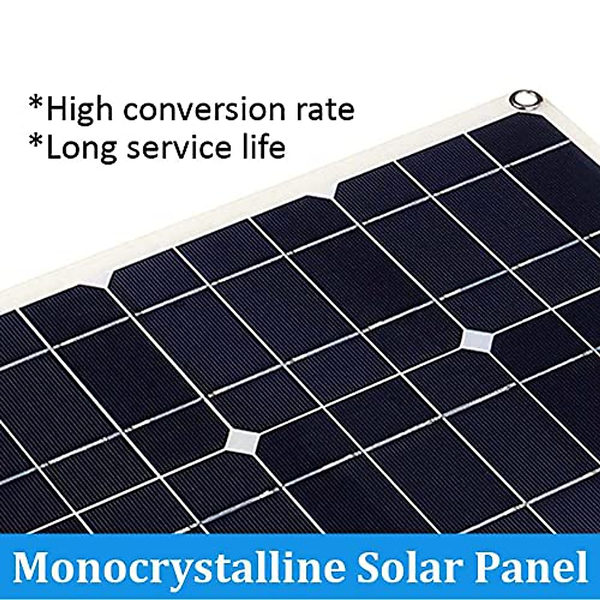 YALIYA 50W 5V/18V Solar Panel Dual USB Output Monocrystalline Solar Panel IP65 Water-Resistant with 10A Solar Controller Regulator for Car Yacht Batterys Boat r