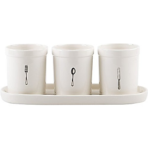 4PC Utensil Cutlery Caddy Holder Crocks