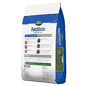 Scotts PatchMaster Lawn Repair Mix Sun + Shade Mix, Combination Grass Seed, Fertilizer, and Mulch, 10 lbs.
