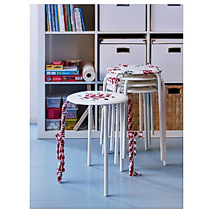 Ikea Marius Durable Stool- 45 Cm - Product Of Sweden (White) - Steel
