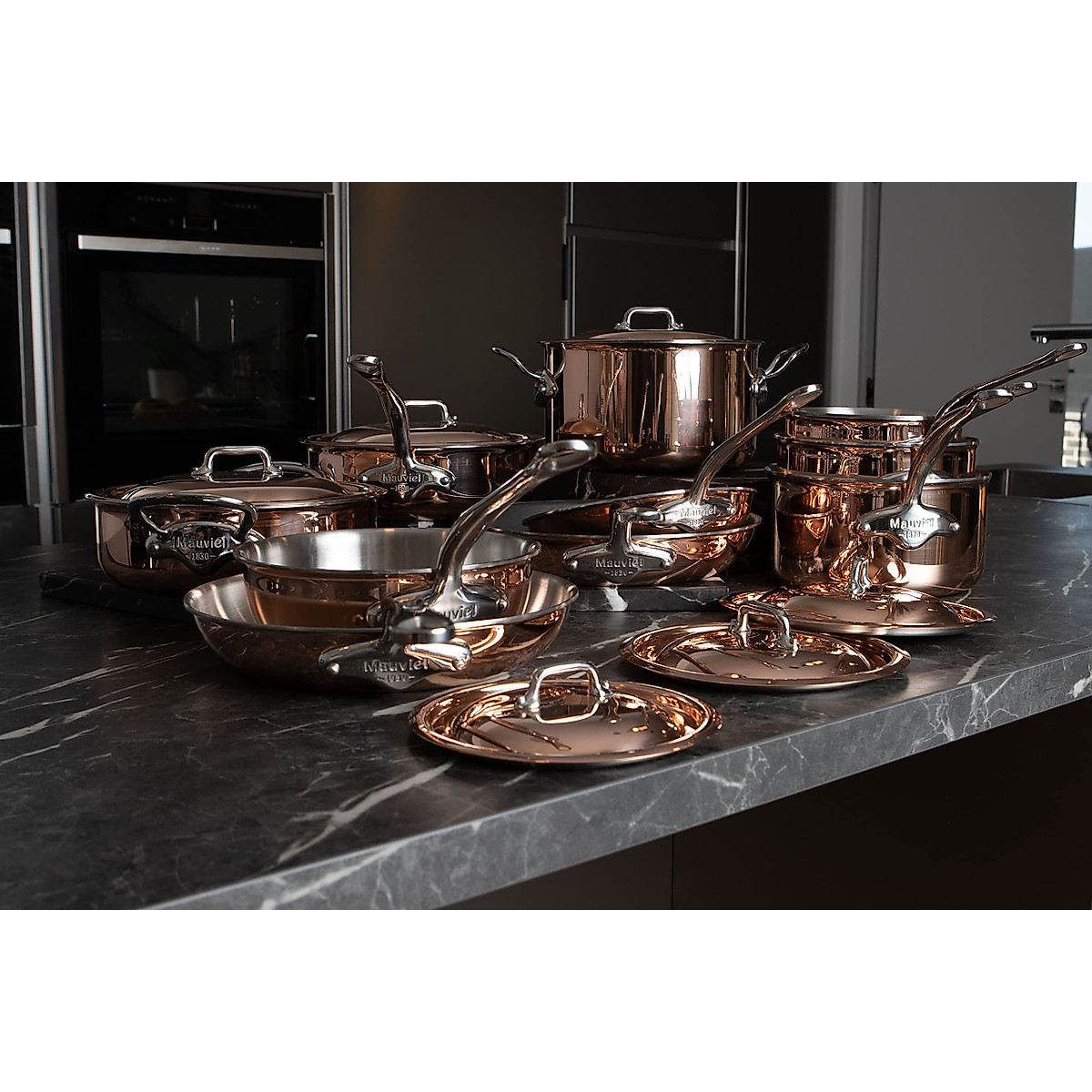 Mauviel M’6S 6-Ply Polished Copper Nonstick Frying Pan With Cast Stainless Steel Handle, 11.8-in, Made In France