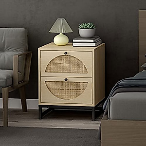 HIGOH Bedside Table Drawer Side Table,Display Rack for Bedroom and Living Room,Nightstand Side Table Bedroom Storage Drawer Bedside End Table