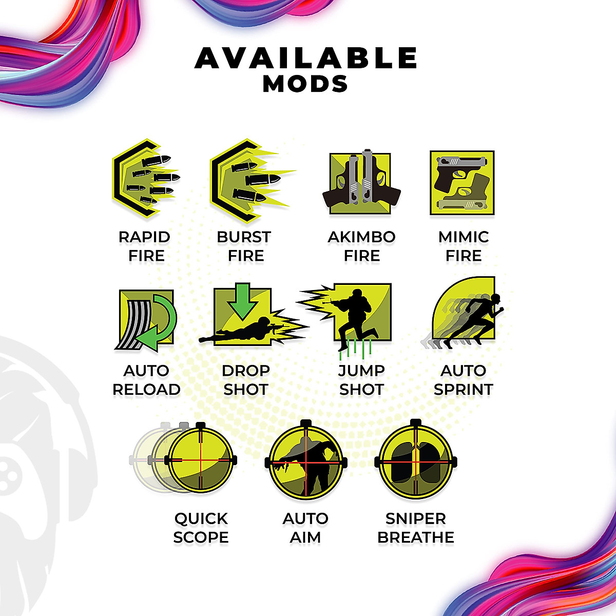 DreamController M Illustrations Custom X-box Controller Wireless compatible with X-box One/X-box Series X/S Proudly Customized in USA with Permanent HYDRO-DIP Printing(NOT JUST A SKIN) (MODDED)