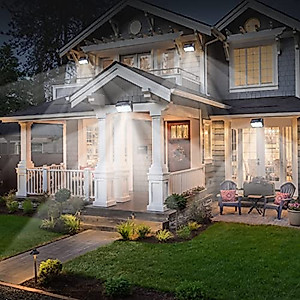 URPOWER Solar Lights, 78 LED Solar Motion Sensor Lights Outdoor Waterproof Solar Powered Security Light Motion Activated Auto On/Off Solar Wall Lights for Patio Deck Yard (Cool White, 4 Pack)