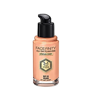 Max Factor Max Factor Facefinity 3 In 1 Primer Concealer Foundation Spf 20 77# Soft Honey, 1.0 fluid_ounces