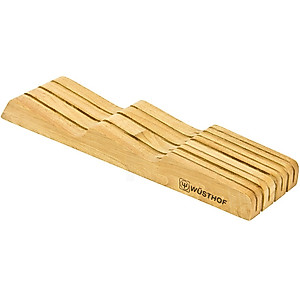 WÜSTHOF 7-Slot In Drawer Knife Storage, Natural Wood