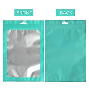 EONJOE 100pcs Resealable Mylar Packaging Bags Small Business Supplies Candy Sample Freshie Jewelry Bracelet Zipper Zip Package Pouch Bag