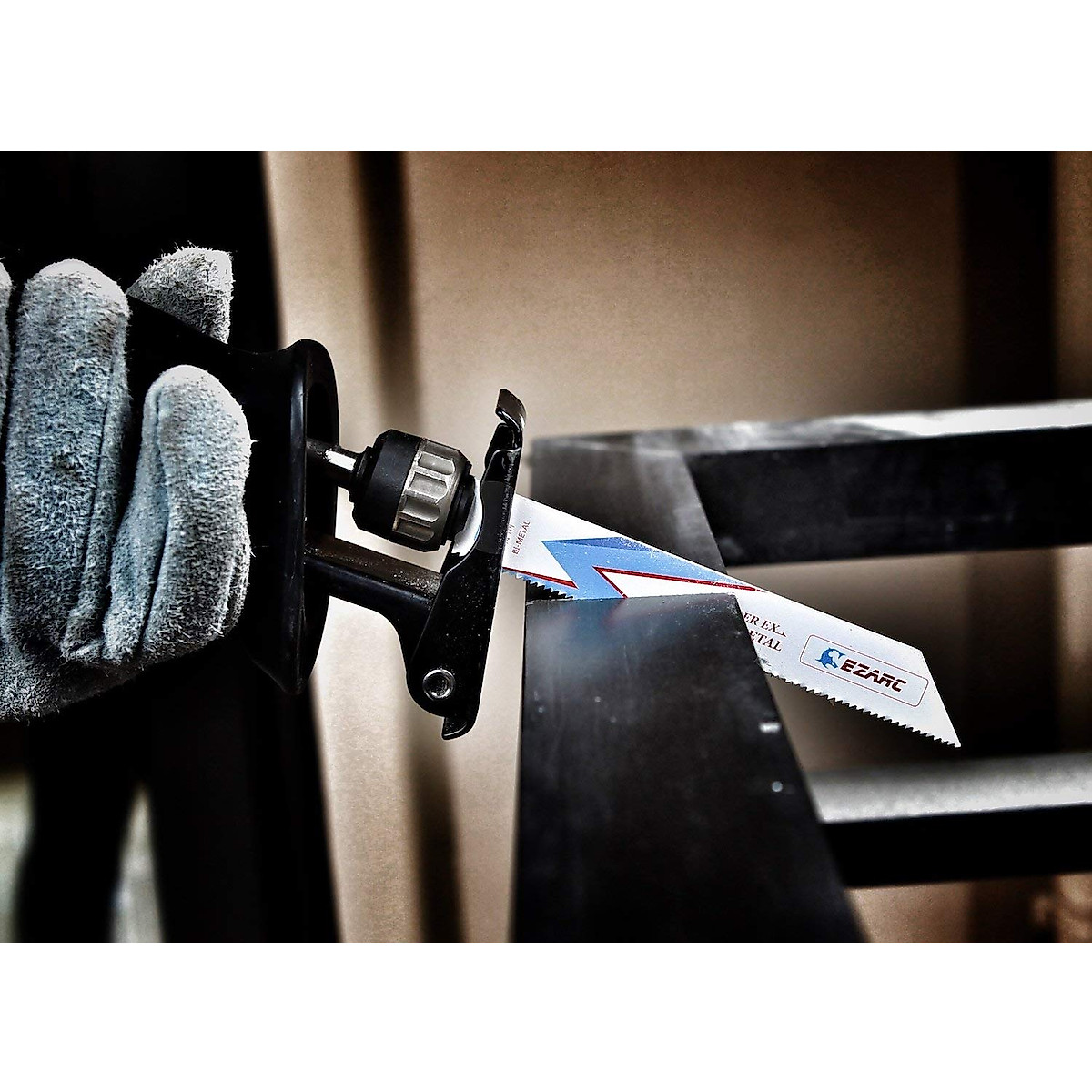 EZARC Reciprocating Saw Blade Bi-Metal Cobalt Sabre Saw Blades for Thin Metal Cutting 6-Inch 18TPI R622PT (5-Pack)