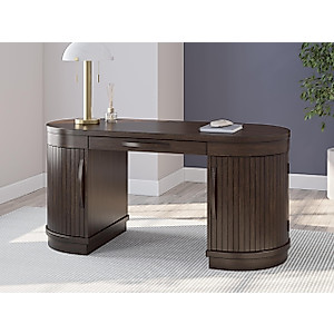 Signature Design by Ashley Korestone Home Office Desk, 63" W x 26" D x 30" H, Dark Brown