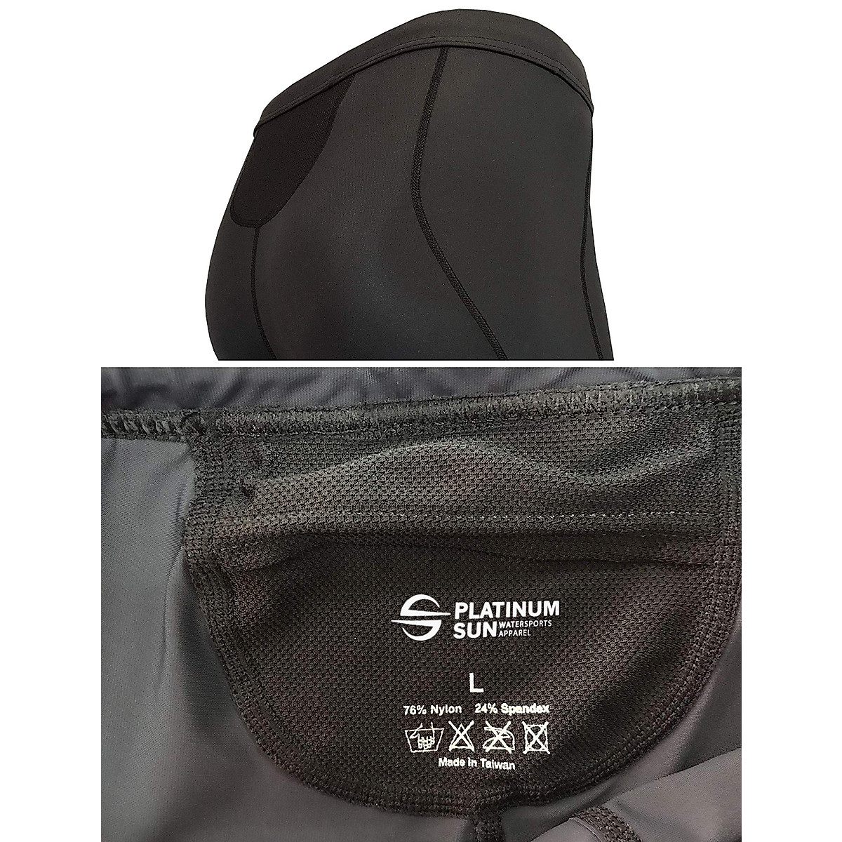 Men's Wetsuit Swim Compression Leggings | Dive Skins Surf Tights Water Sunprotection Pants | Quick dry Base layer Running Workout gym UPF 50+ (Black, M)