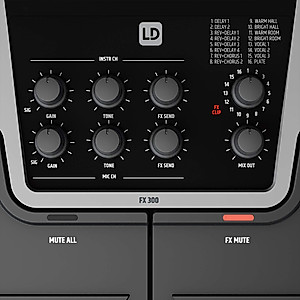 LD Systems FX 300 2-Channel Pedal with 16 Digital Effects