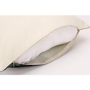 Set of 4Throw Pillow Covers Decorative 20x20 Inch for Couch, Large Black and White Square Outdoor Accent Pillows Cover Case for Bed Cushion and Living Room Farmhouse Decoration (Black0150)