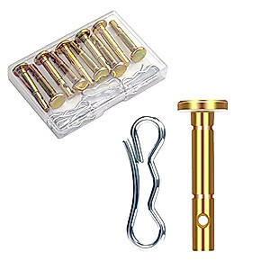 SAVITA 10pcs 0.5x0.25x1.6in Shear Pins for Snowblower and 10pcs Cotter Pins Replacement Parts for Cub Cadet 738-04124A 714-04040 Snow Blower MTD Craftsman Cub Cadet for Troy Bilt