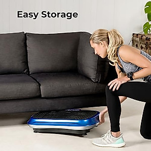 LifePro Vibration Plate Exercise Machine - Whole Body Workout Vibration Fitness Platform w/ Loop Bands - Home Training Equipment - Remote, Balance Straps, Videos & Manual