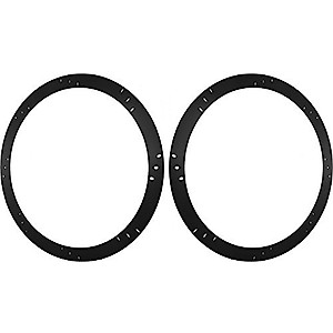 12" Subwoofer Speaker Spacers Depth Extender Extending Rings - 1/4" thick - ID: 11 1/8" OD: 12 7/8" - 1 Pair - SSK12 - Stackable - Perfect For Framing Fiberglass Enclosures