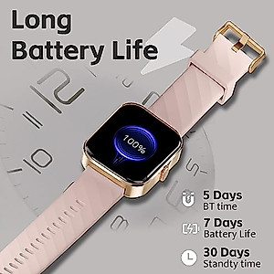 VALYV Smart Watch for Men Women (Answer/Make Calls) 1.91” HD Fitness Tracker Watch with 100+ Sports Modes Activity Tracker with Heart Rate Sleep Monitor Smartwatch for iOS and Android Phone (Pink)