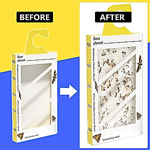 Clothes Moth Trap, Moth Traps for Clothes, Moth Pheromone Traps, Refillable Closet Clothing Moth Trap for Food and Cupboard Moths 2 x Four Packs (8 Strips in Total)