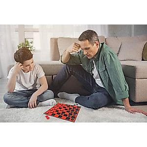 Checkers Board for Kids– Fun Checkerboard Game for Boys and Girls - Interlocking Checkers with Foldable Board by Point Games