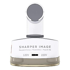 SHARPER IMAGE SI-755 Mini Steam Iron with Dual Voltage for Travel, White