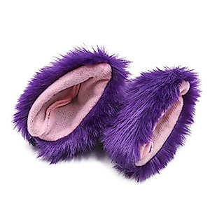 Ztl Cute Cat Fox Long Fur Ears Hair Clip Anime Cosplay Party Costume Headwear