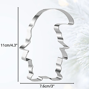 KAISHANE Gnome Cookie Cutter Shapes for Baking Stainless Steel Christmas Biscuit/Pastry Cutters for Xmas/Holiday