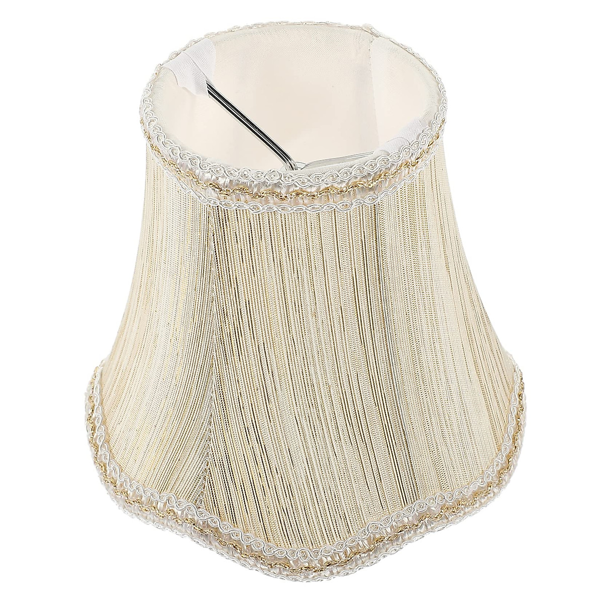 DOITOOL 2pcs Fabric Lampshade Rustic Floor Lampshade Royal Lamp Shades Lamp Shade Replacement Fabric Lamp Shade Lamp Shade Fabric Cloth Nightstand Lamp Shade Pagoda Iron Sector