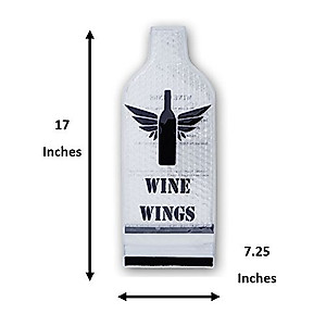 Wine Wings Upgraded 4 Pack Reusable Bottle Protector Sleeve Travel Bag Luggage Leak Safe