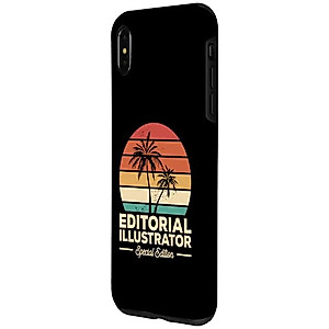 iPhone XS Max Vintage Editorial Illustrator Case