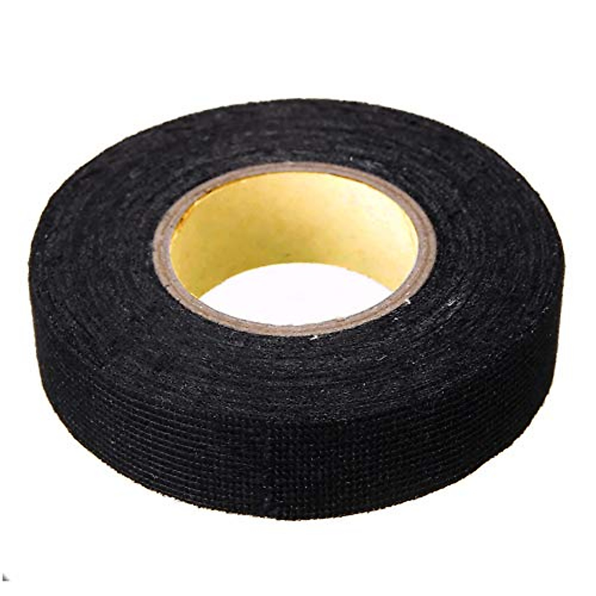 Wiring Harness Cloth Tape,MoreChioce Car Waterproof Tape Noise Reduction Car Wiring Harness Tape Electrical Insulation Tape Heat-Resistant Adhesive for Car Motorcycle 25m x 3cm,Black