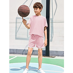 CNJFJ Cute Outfits For Girls 10-12 Years Old Plaid Shorts Sleeve Crop Tops And Shorts Sets