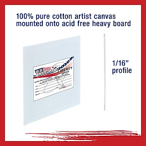 US Art Supply 12 X 12 inch Professional Artist Quality Acid Free Canvas Panel Boards for Painting 12-Pack (1 Full Case of 12 Single Canvas Board Panels)