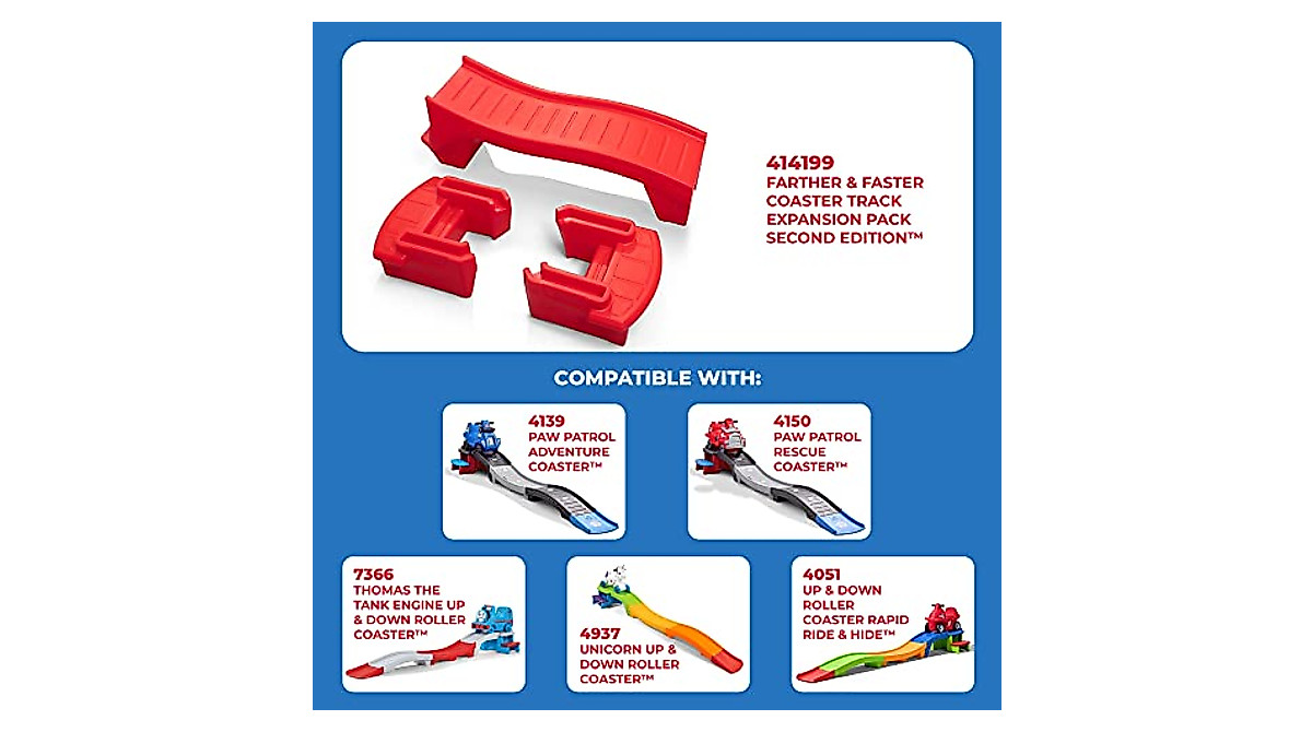 Step2 Farther & Faster Coaster Track Expansion Pack | Extend & Improve Play