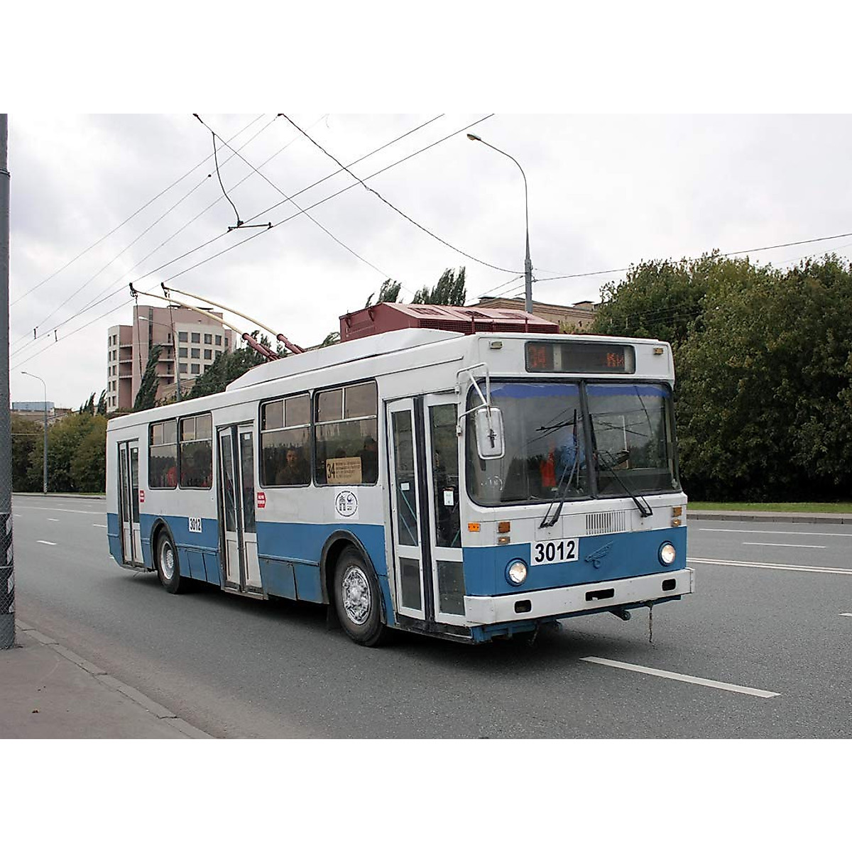 Trolley Bus Model MTRZ 6223-1:72 Scale Diecast Metal Model - Russian Collectible Toy Cars