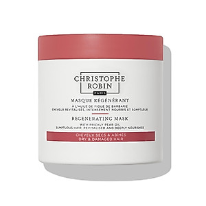 Christophe Robin Regenerating Mask with Prickly Pear Seed Oil for Dry, Damaged and Chemically Treated Hair 8.4 fl. oz