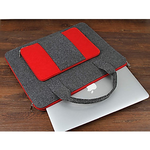 Storage Bag Felt Hand-held Shockproof 14.75 x 11.75 Inch 2.5 inch Thick for A4 Painting Light Pad Board Leaf Book Weeding Light Box (Plus Thick Size)