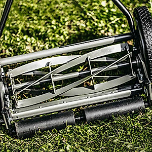 American Lawn Mower Company 1415-16 16-Inch 5-Blade Push Reel Lawn Mower, Gray