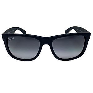 Ray-Ban RB4165 JUSTIN 55mm Black w/ Grey Gradient Polarized Sunglasses, 55 mm