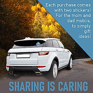 Babypop! Baby on Board Sticker for Cars - Baby on Board Sign, No Residue and See Through Safety Cute Design 2 Pack