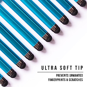 TCD 10 Pack Black High Precision Universal Capacitive Touch Screens Devices, Stylus Pens for Touch Screens Devices, Compatible with iPhone, iPad, Tablet, Touchscreen Laptop