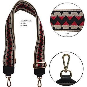 Wide Purse Strap Bag Shoulder Strap Adjustable Replacement Crossbody Canvas Bag Handbag Purses for Unisex (W1-03)