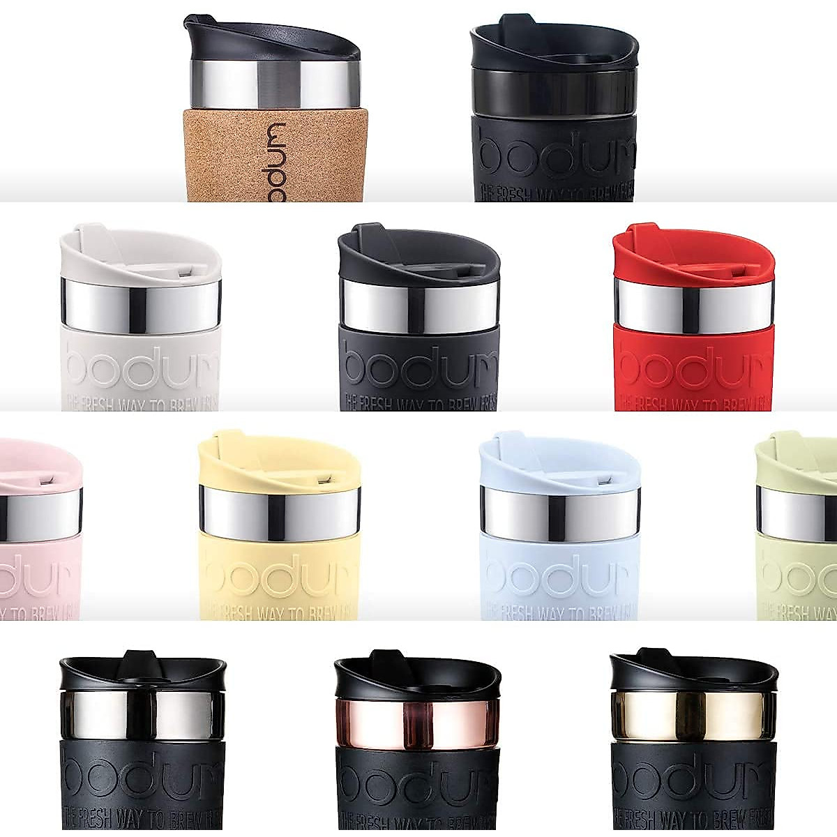 Bodum 11068-01 Vacuum Travel Mug, 0.35 L - Small, Black 1 Count (Pack of 1)