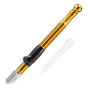Professional Carbide Tungsten Alloy Handle Glass Cutter Tool with Range 2-20mm Professional Cutter for Thick Glass Mosaic and Tiles - Pencil Shape & Design (Glass Cutter) (Regular)