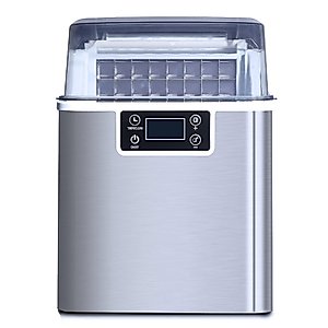 Northair Countertop Ice Maker 1 Gallon Self-Cleaning Square Ice 45lbs Daily Ice Cubes Ready in 20 Minutes with Ice Scoop