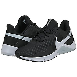 Nike Women's Legend Essential 2 Shoe, Black/White-Pure Platinum, 9