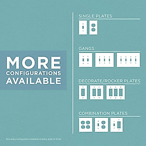 Franklin Brass Stamped Round (1-Pack) Decorative Light Switch Cover Matte Black 2-Gang Wall Plate Double Switch/Toggle Plate Covers Electrical Outlet Covers W10246-FB-C