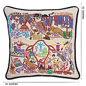 Catstudio Fort Worth Embroidered Decorative Throw Pillow
